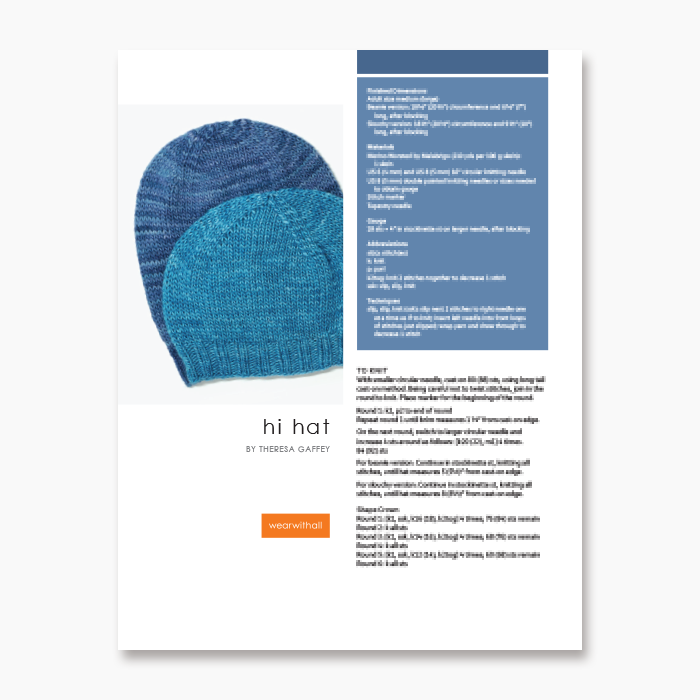 Hi Hat Pattern – The Yarnery