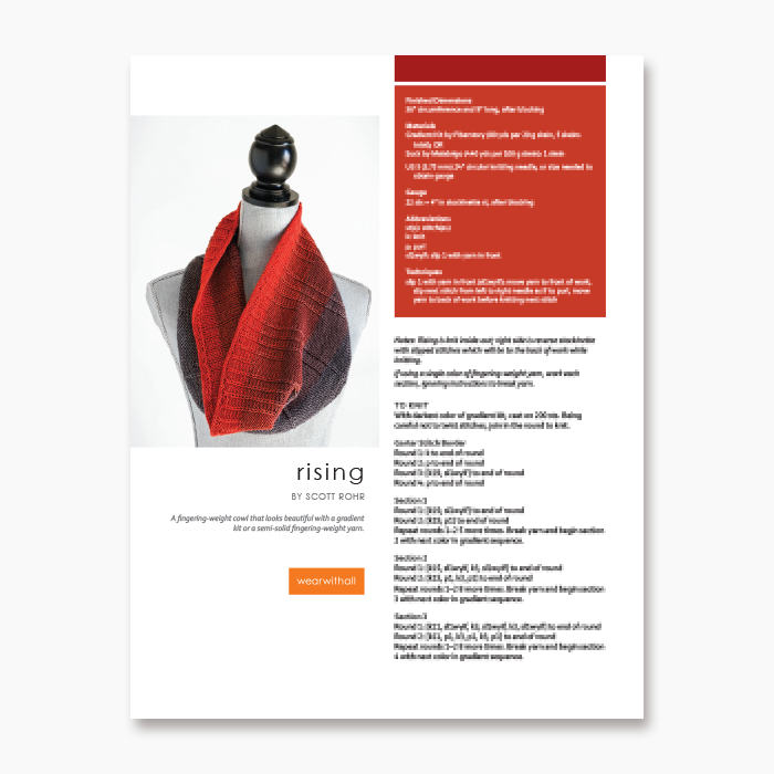 Rising Cowl Pattern – The Yarnery